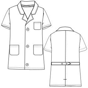 Fashion Sewing Patterns Uniforms One-piece